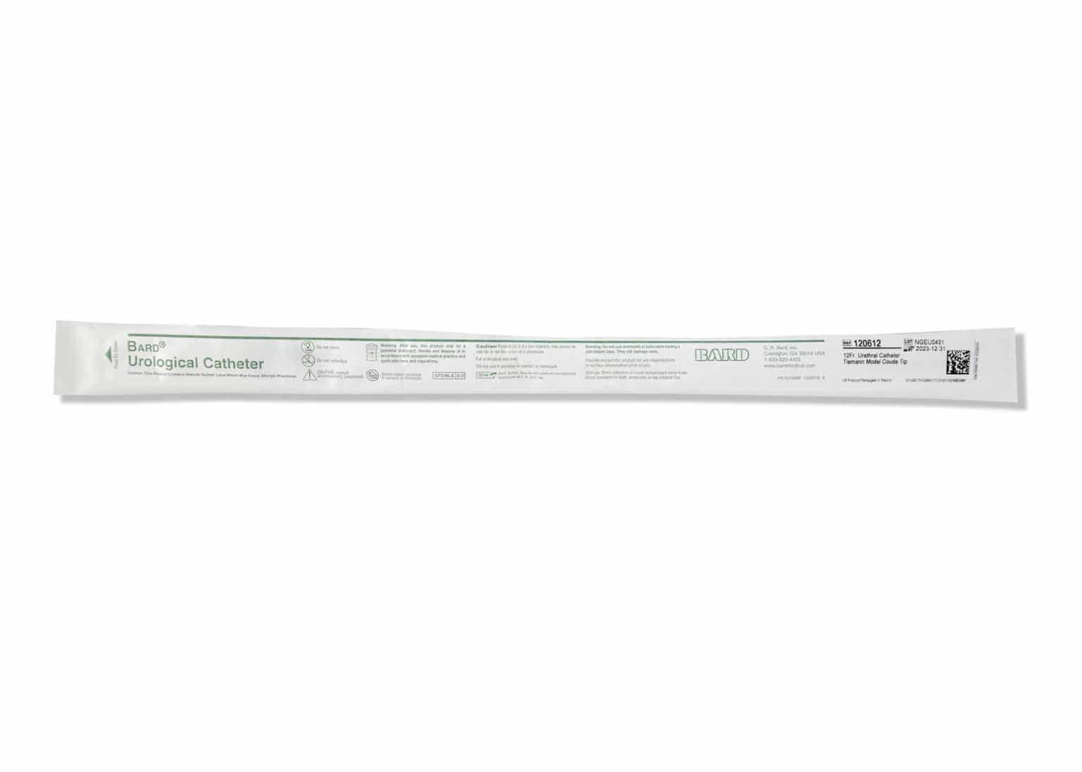 BD Bard Red Rubber Coudé Tip Catheter - 180 Medical