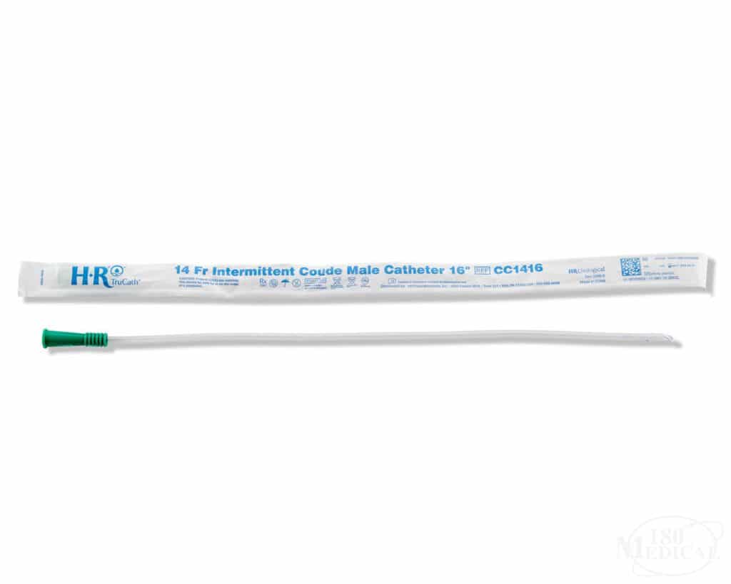 Coloplast Olive Tip Coudé Catheter with Guide Stripe