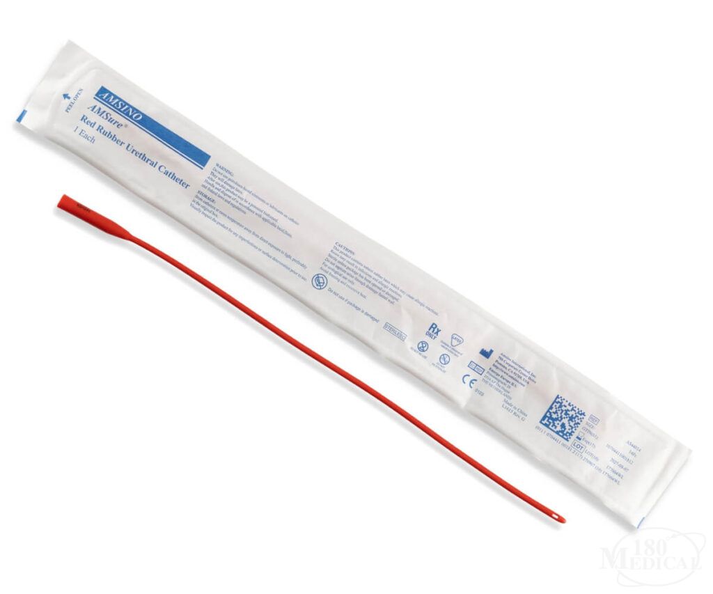 Amsino AMSure® Red Rubber Catheters | 180 Medical