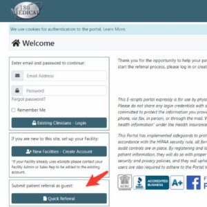 Can I refer online without creating an account?