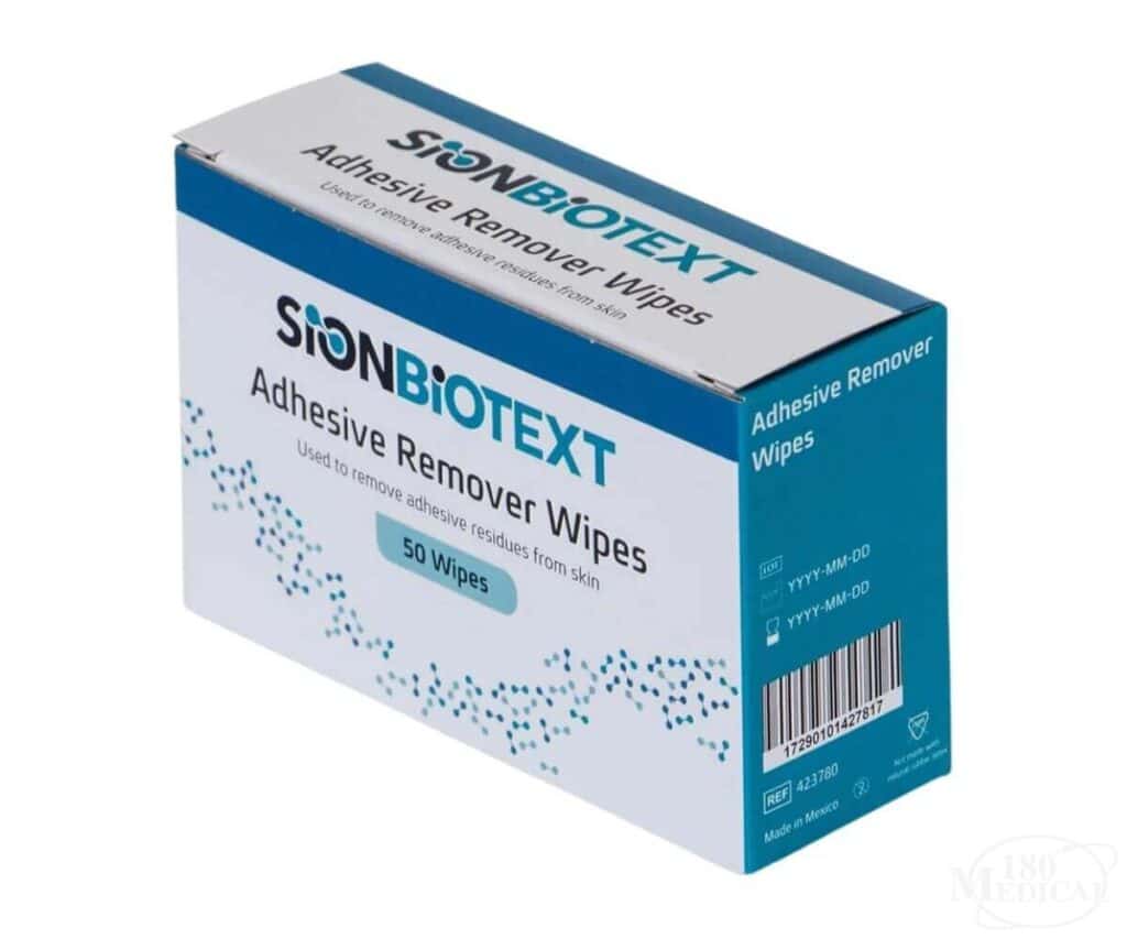 Sion Biotext Adhesive Remover Wipes - 180 Medical