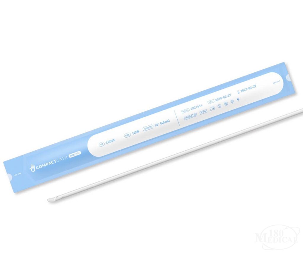 CompactCath OneCath Coudé Male Catheter | 180 Medical